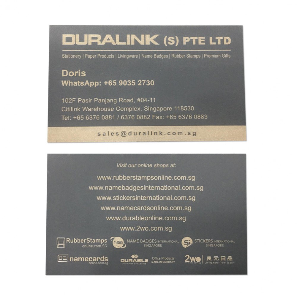 Premium Name Cards | Plike Graphite 330gsm | Digital Name Cards Printing
