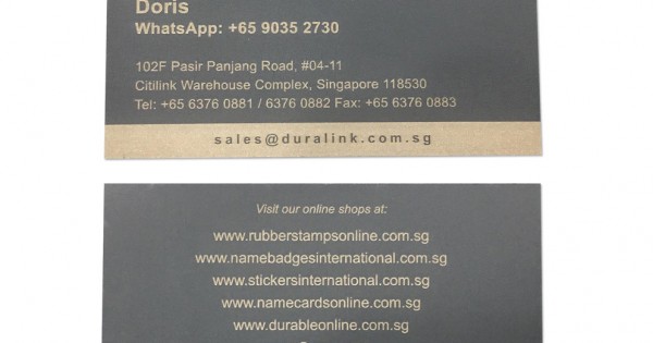 Premium Name Cards | Plike Graphite 330gsm | Digital Name Cards Printing